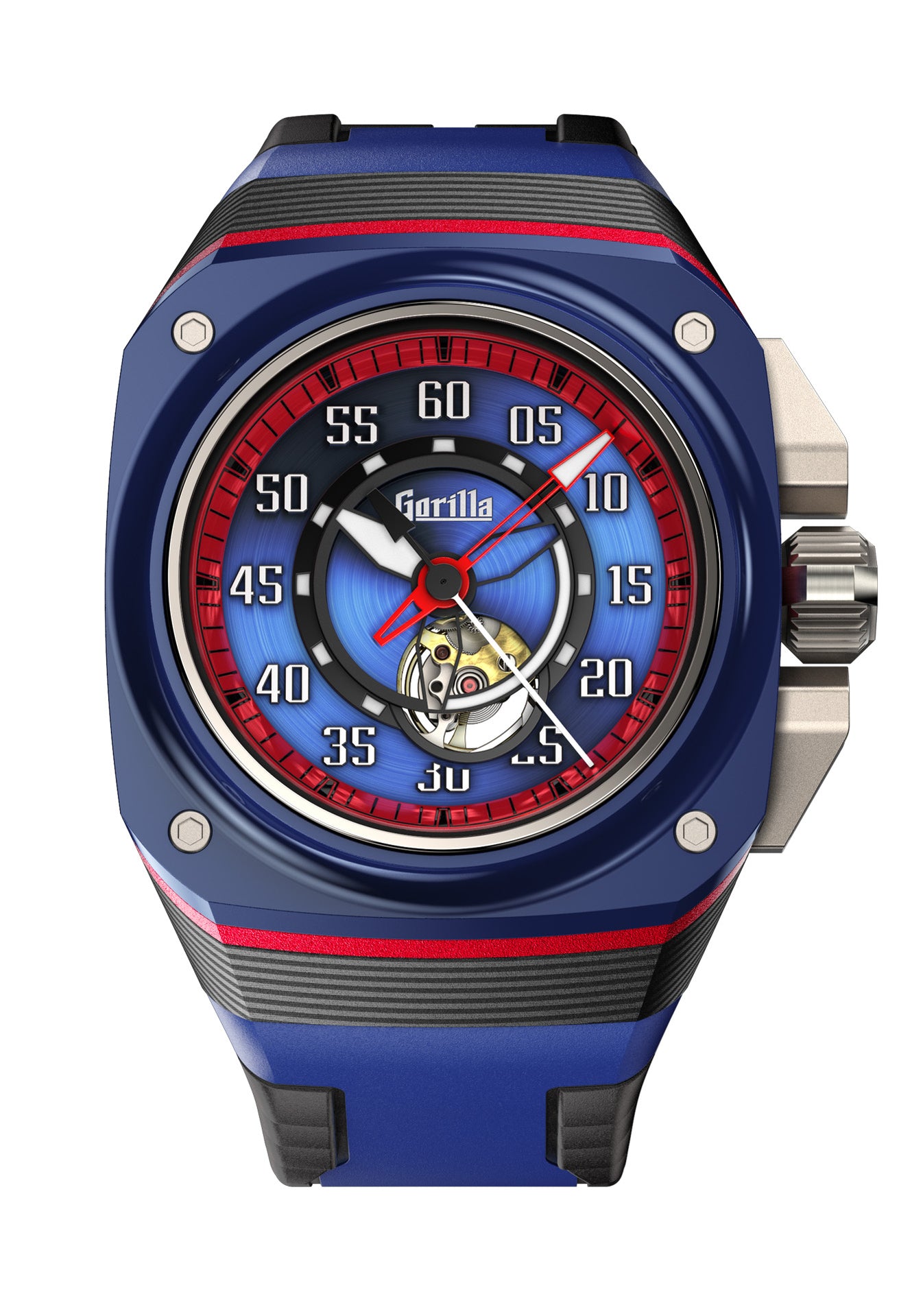 Blue Demon 44MM swiss watch for men – Gorilla Watches