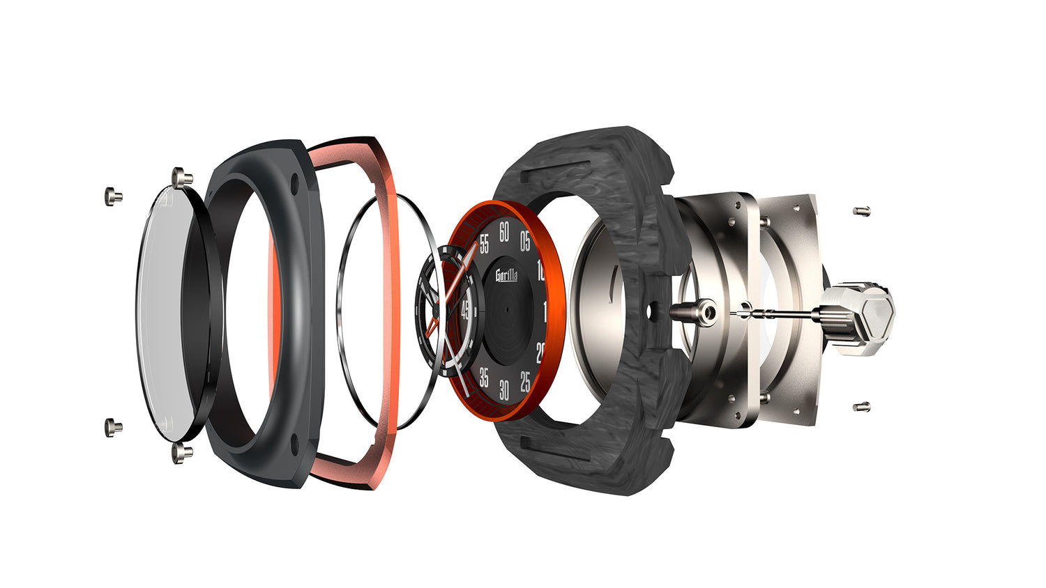 Bandit 44mm swiss watch for men – Gorilla Watches